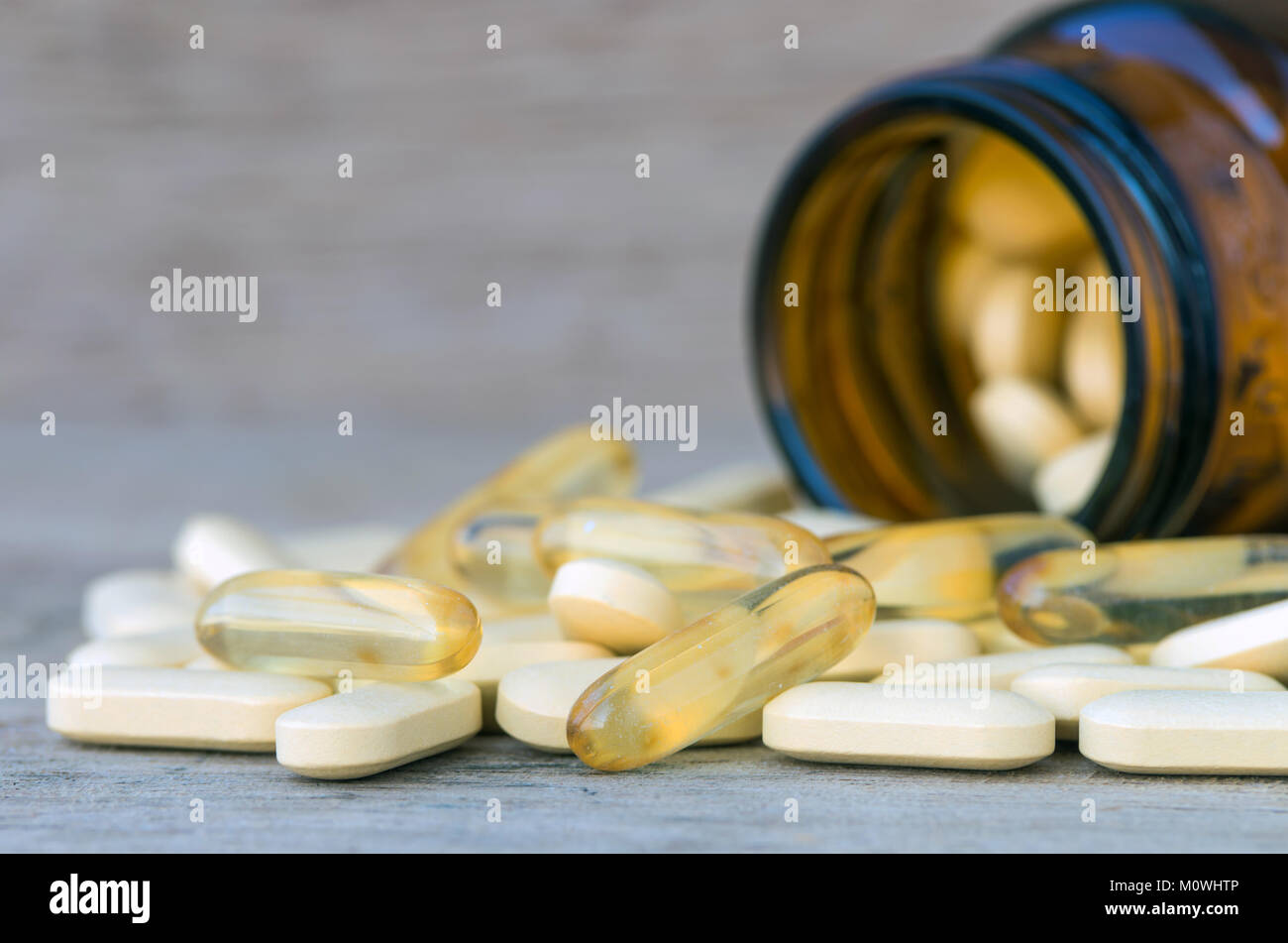 Bottles of various vitamins hi-res stock photography and images - Alamy