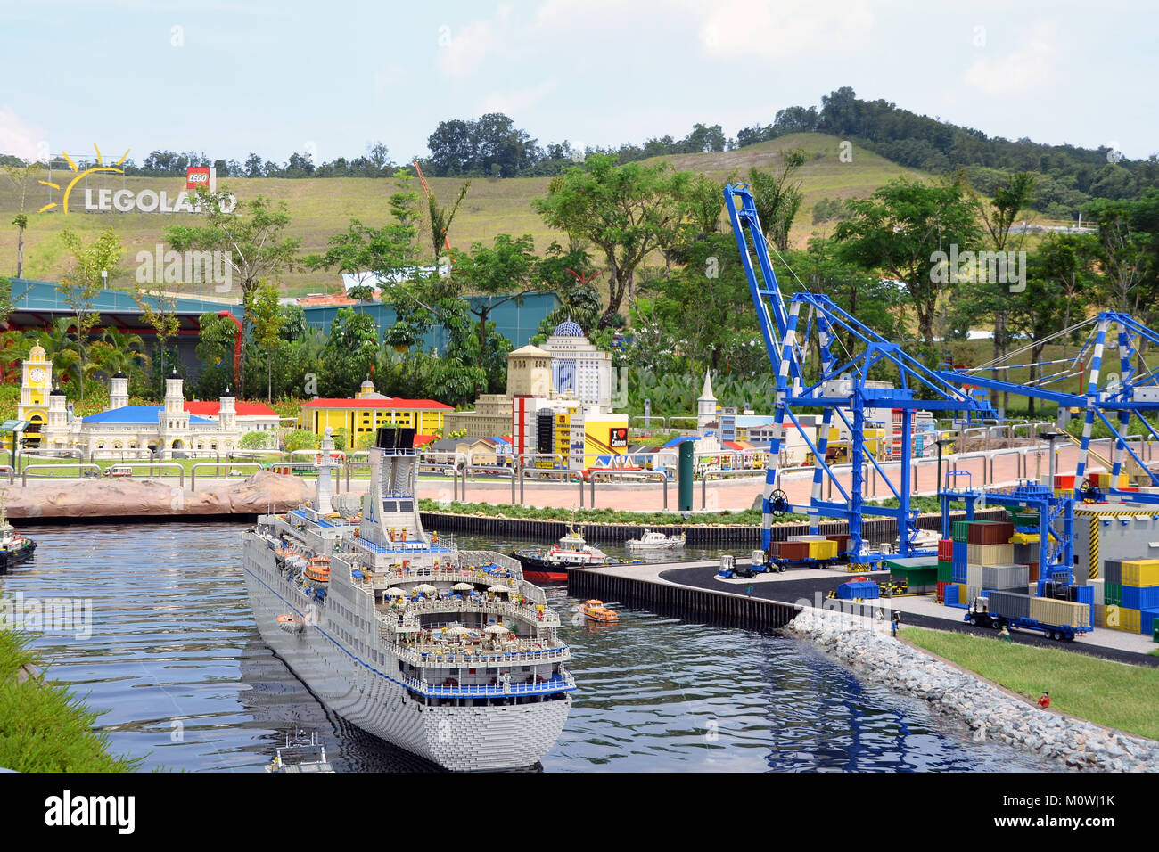 Johor, Malaysia - Apr 2013: A scene from Legoland, Malaysia in Apr 2013 ...