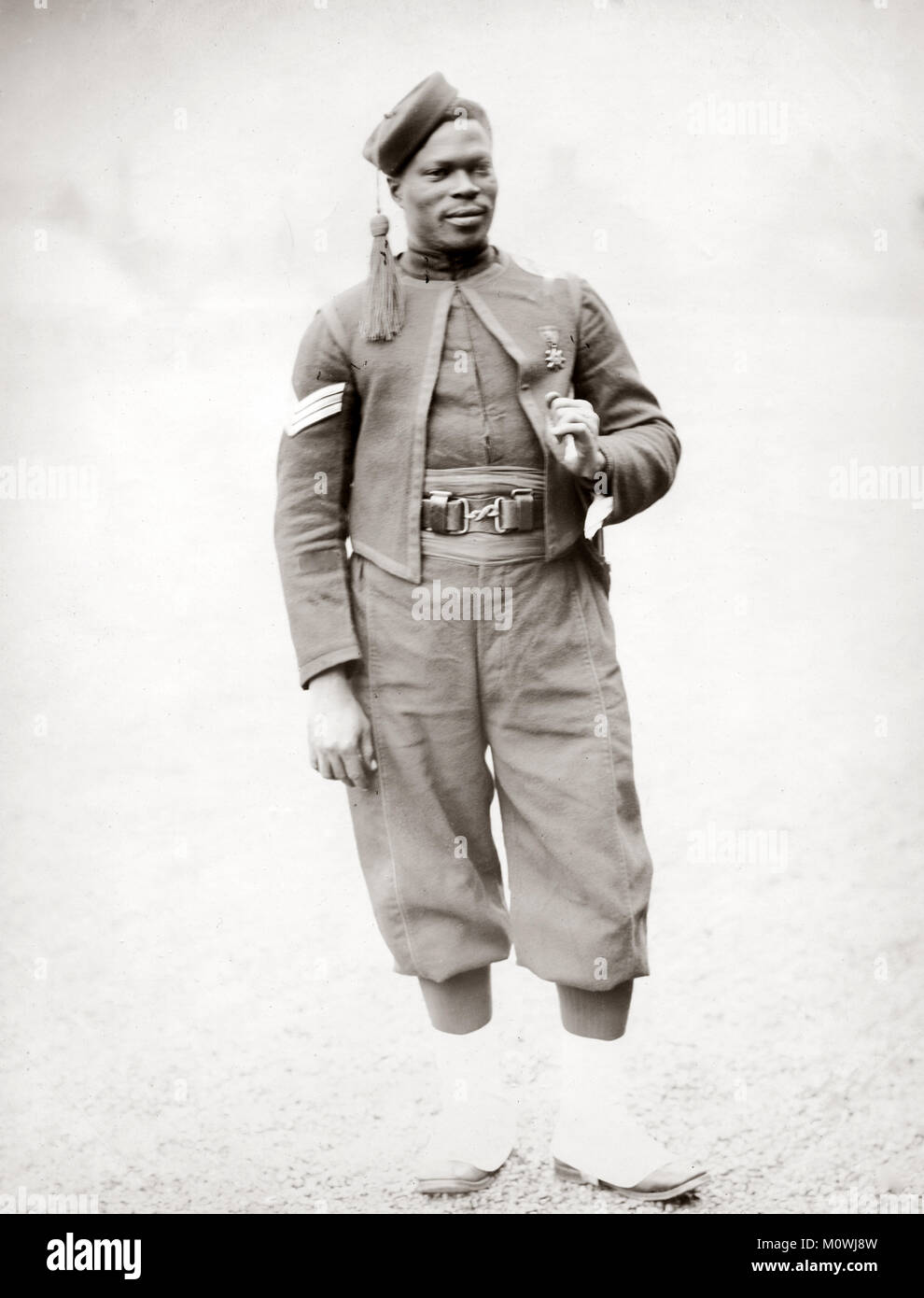 c.1890's British army regiment uniform - Sergeant Gold Coast Stock ...