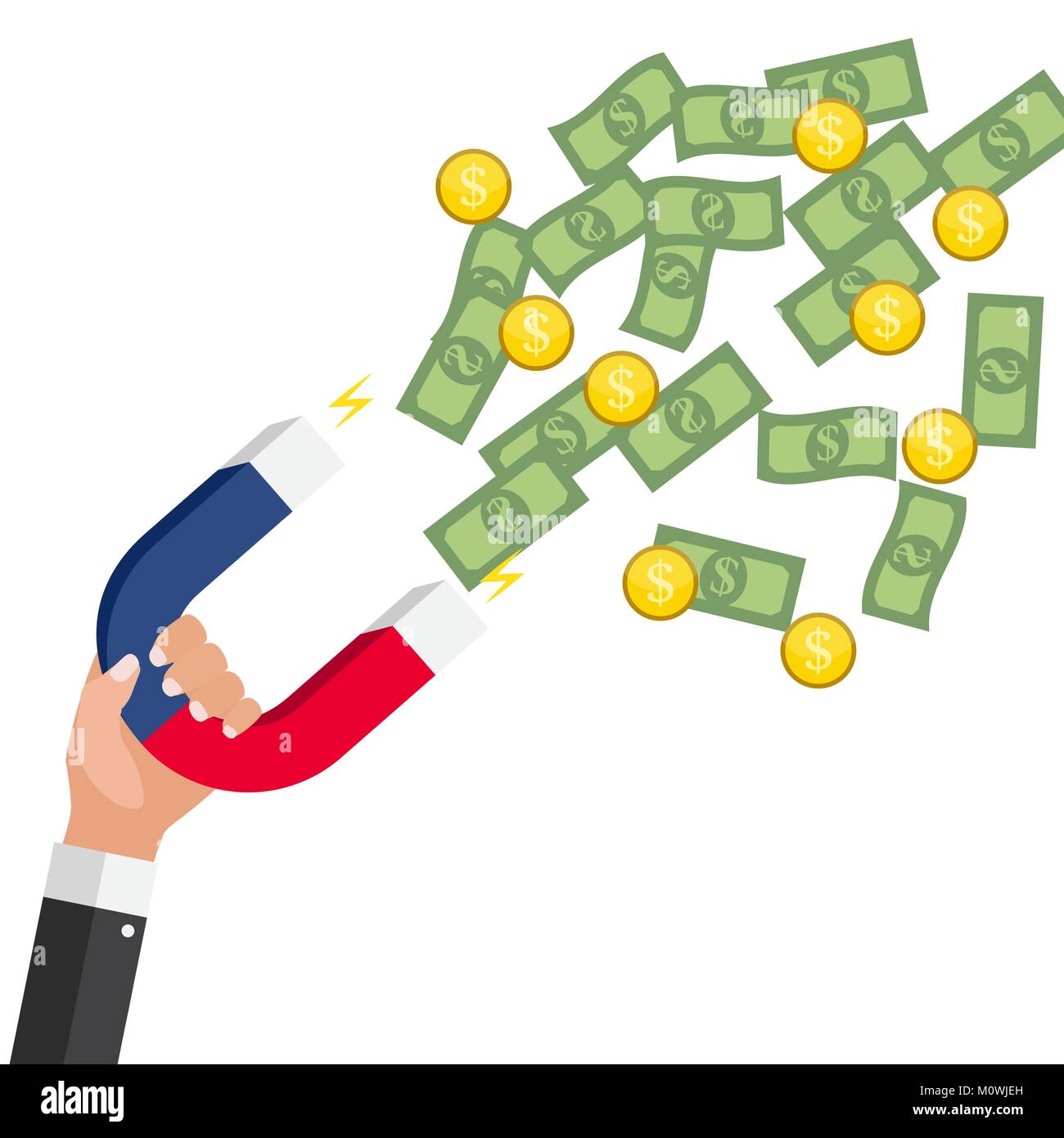 Money income attraction Stock Vector Images - Alamy