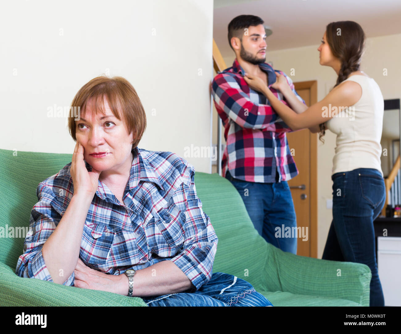 Angry mother upset daughter adults hi-res stock photography and images ...
