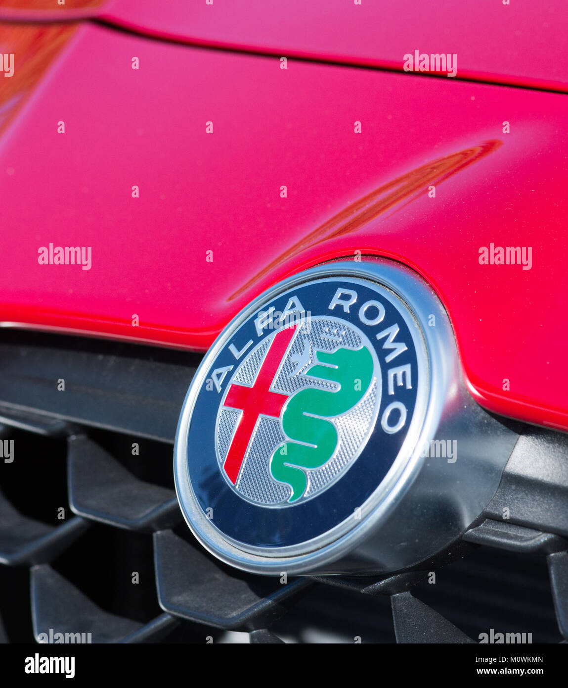 Alfa romeo logo hi-res stock photography and images - Alamy