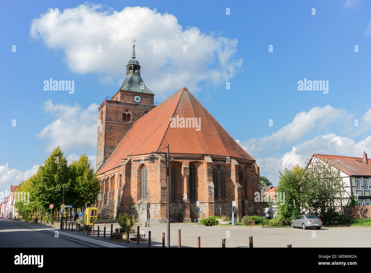 Gothic church Sankt Nikolai in Osterburg, Germany Stock Photo - Alamy