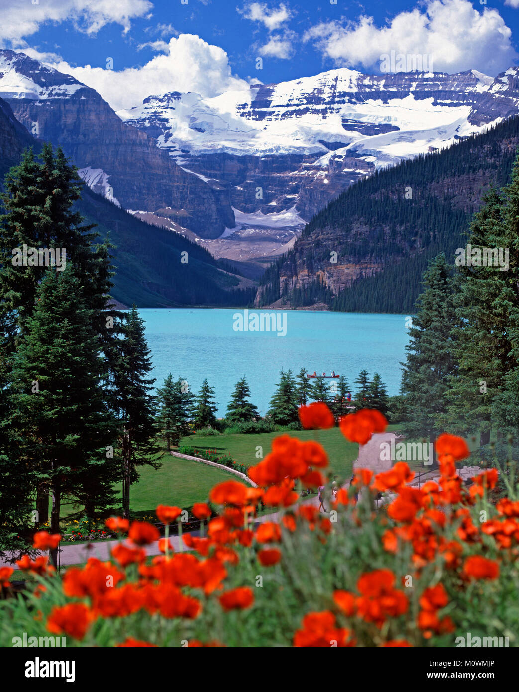 Lake Louise and the Victoria Glacier, Banff National Park,Alberta ...