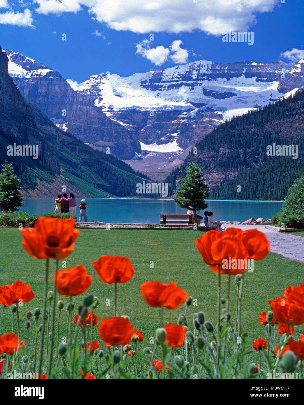 Lake Louise and the Victoria Glacier, Banff National Park ,Alberta ...