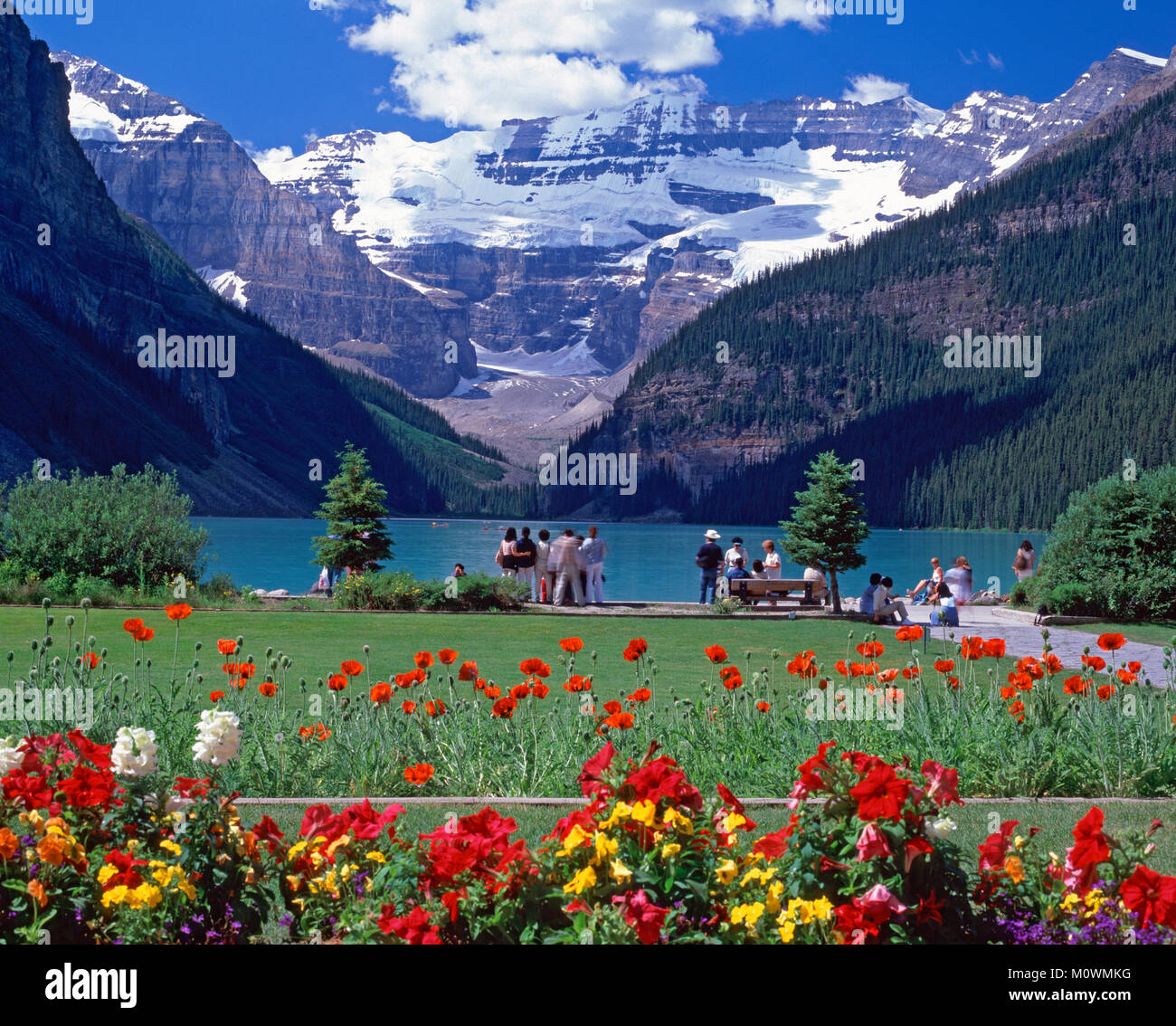 Lake Louise and the Victoria Glacier, Banff National Park ,Alberta ...
