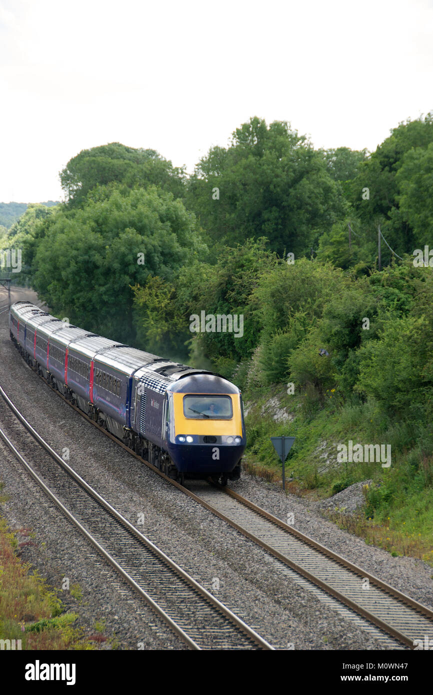 High Speed Train - Inter-City 125 in the countryside Stock Photo - Alamy