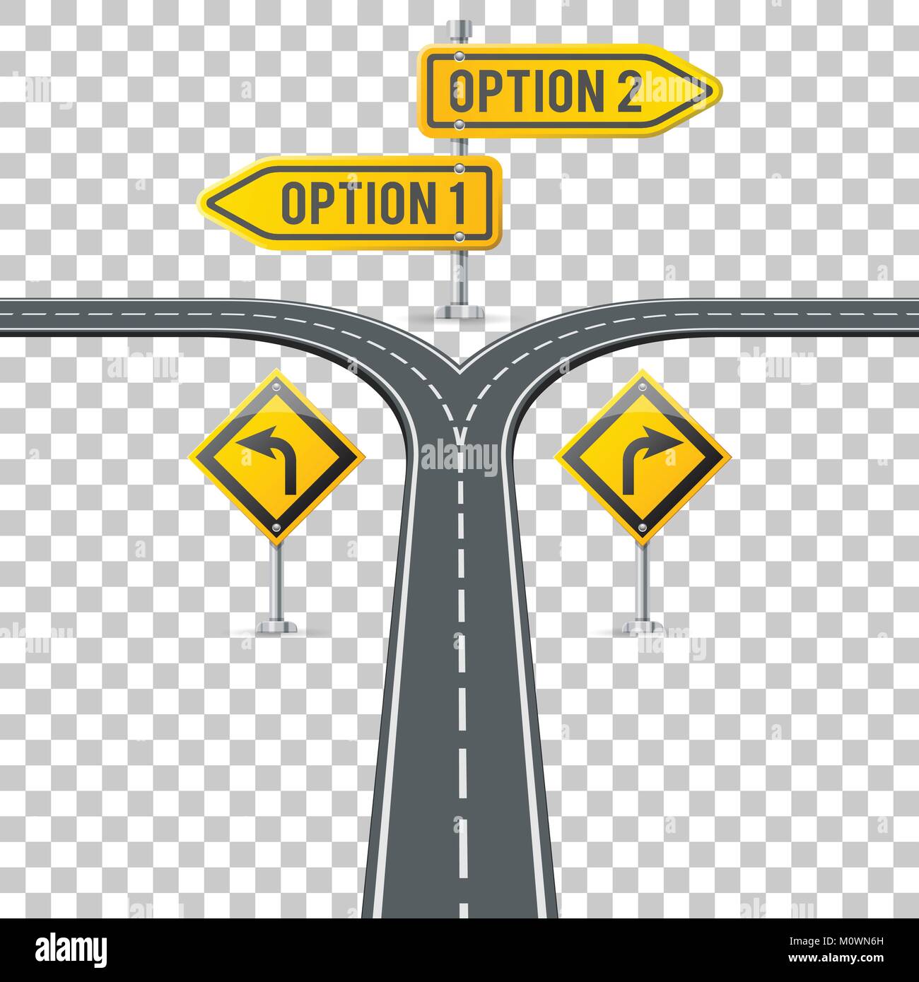 Timeline Road Infographics with Signposts Stock Vector Image & Art - Alamy