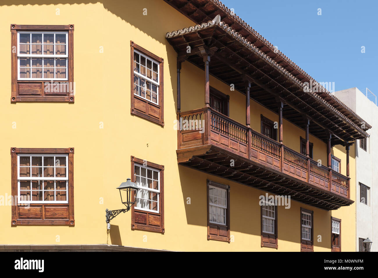 Traditional wooden balcony and windows hi-res stock photography and ...
