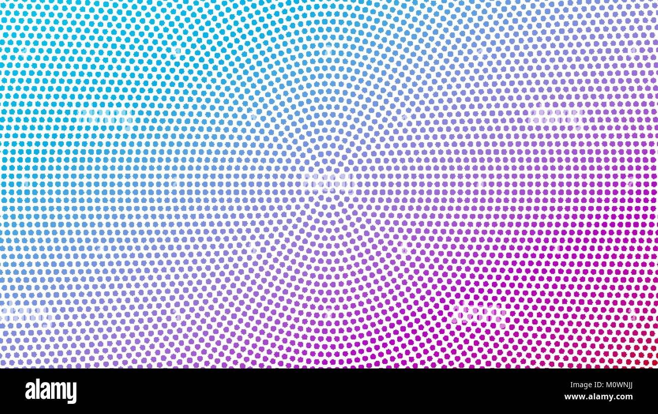 Vector illustration of abstract round halftone dotted pattern as a ...