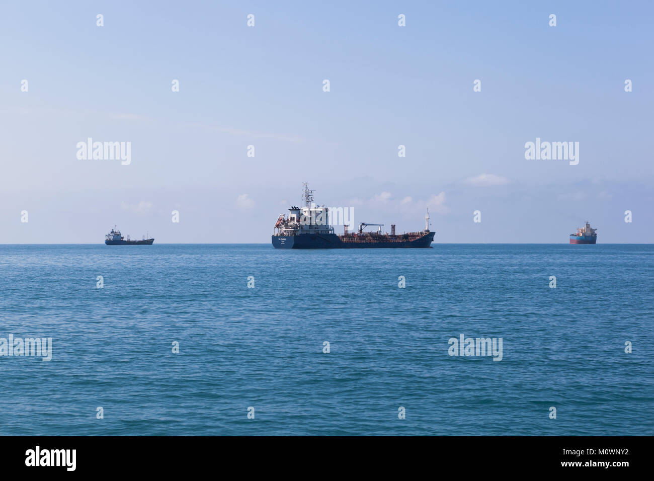 Tuapse, Krasnodar region, Russia - July 8, 2013: Tanker - bunkering RN ...