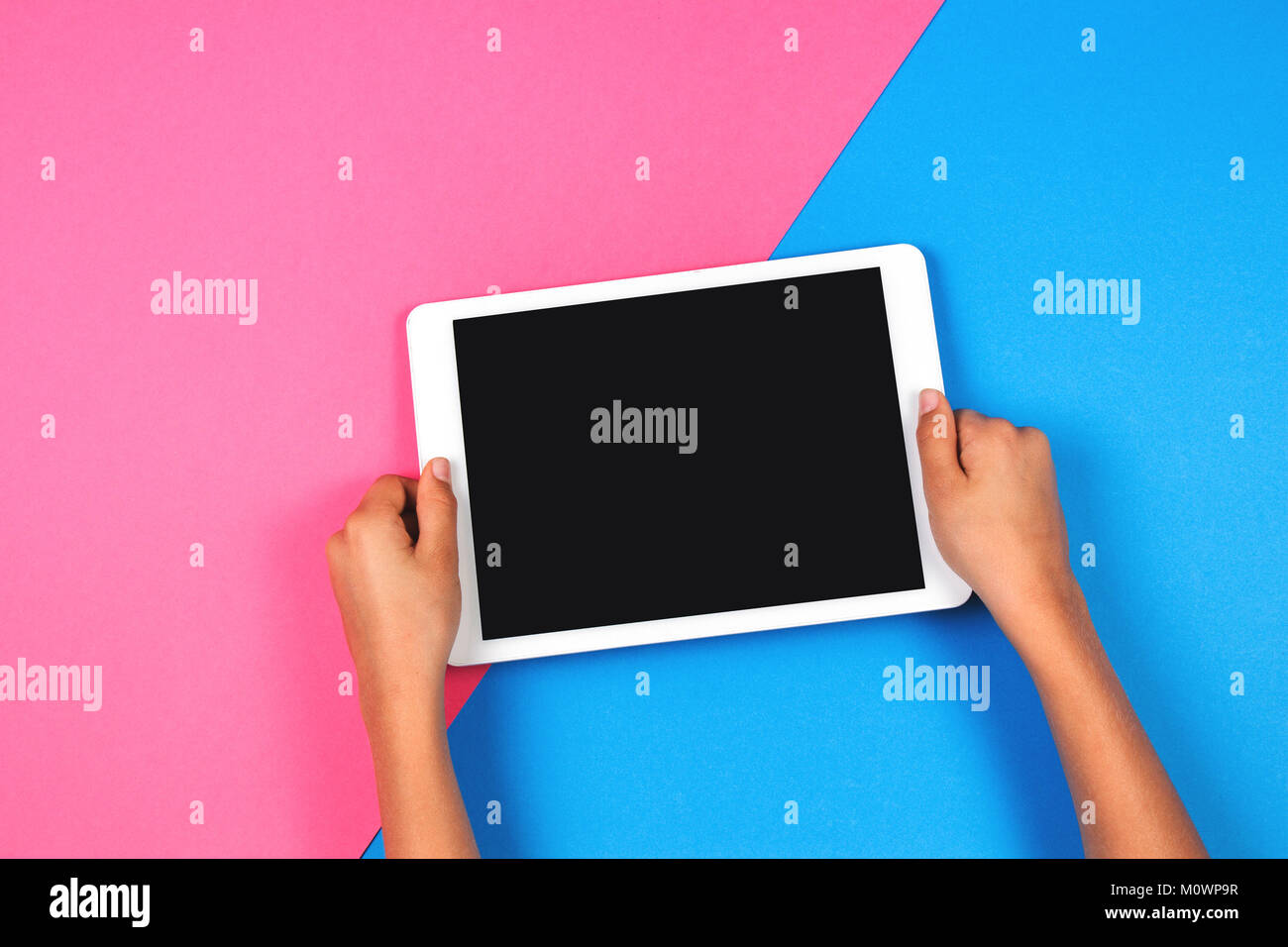 Blank computer tablet mockup hi-res stock photography and images - Alamy