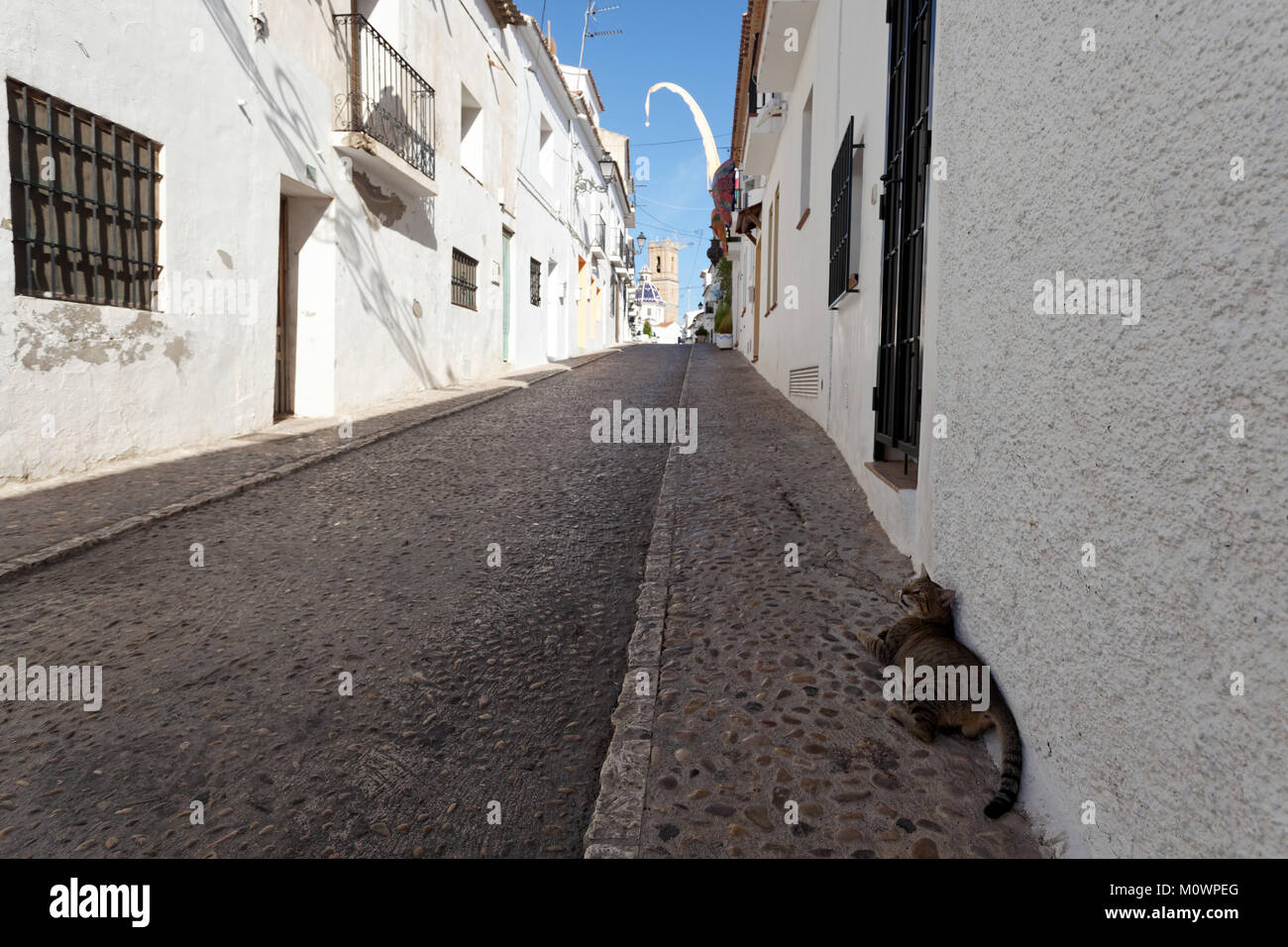 Street in old Altea, SpainStreet Stock Photo - Alamy