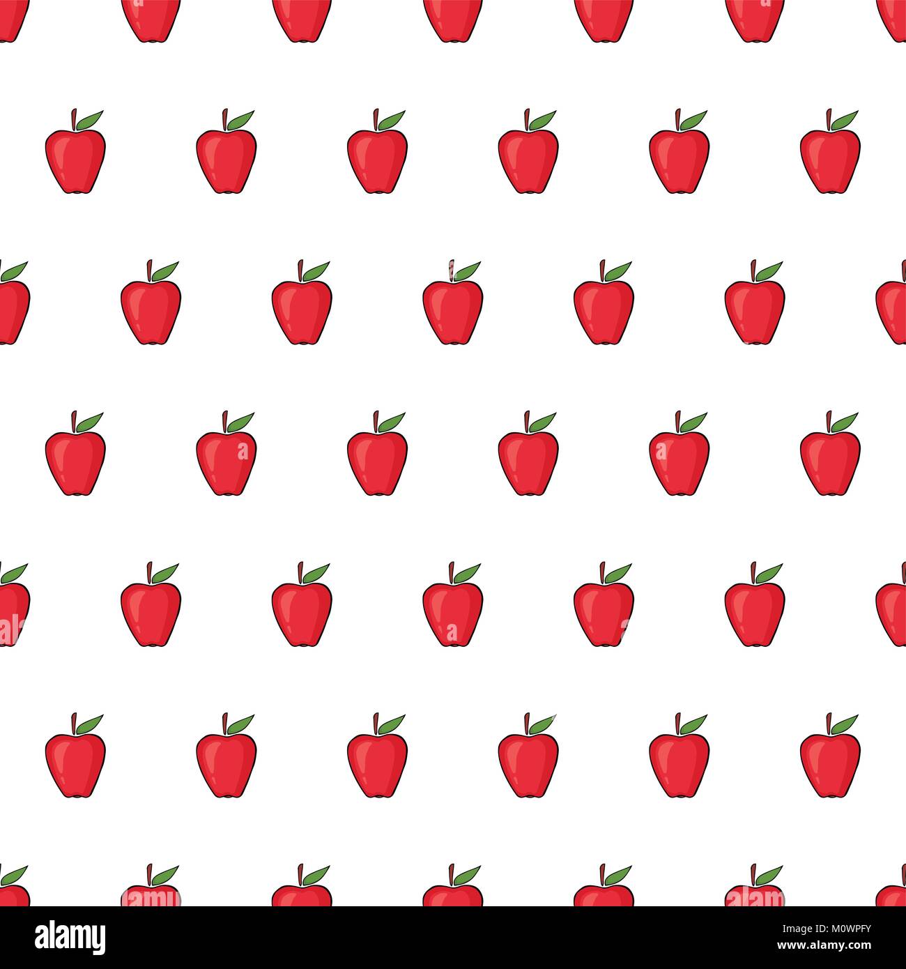 Red delicious apples Stock Vector Images - Alamy