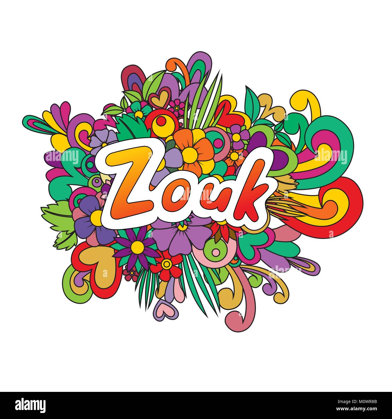 Zouk dance Stock Vector Images - Alamy