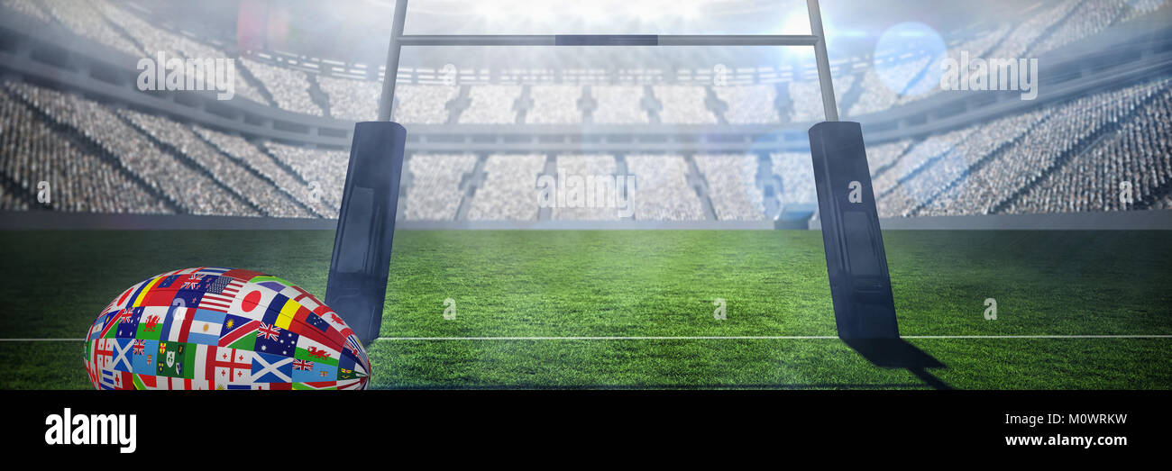 Composite image of rugby world cup international ball Stock Photo - Alamy