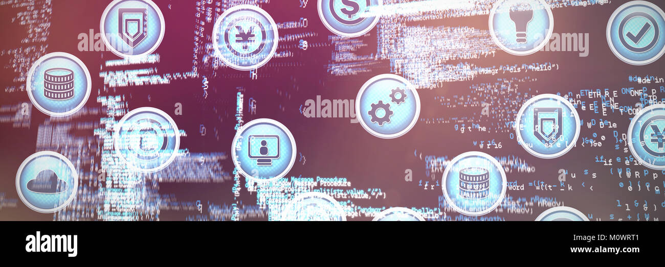 Composite image of vector set of different icons Stock Photo - Alamy