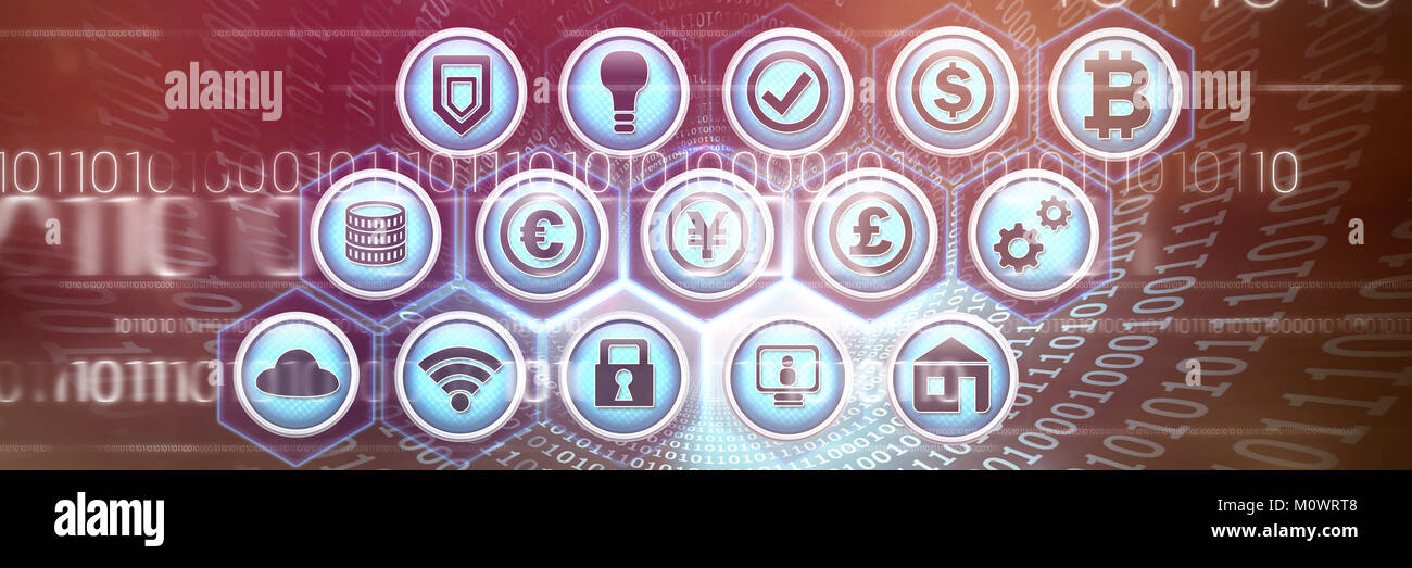 Digital composite coin icons hi-res stock photography and images - Alamy