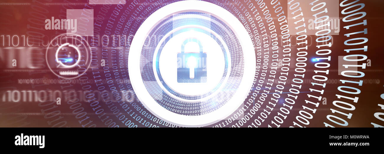 Composite image of vector icon of security logo Stock Photo - Alamy