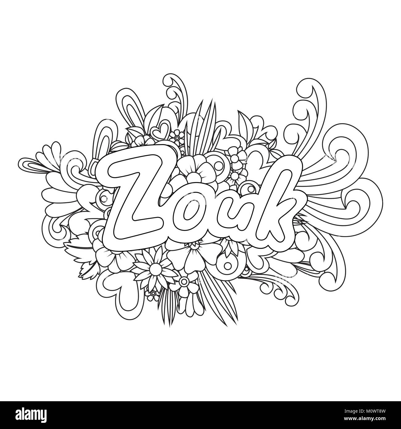 Zouk dance Stock Vector Images - Alamy