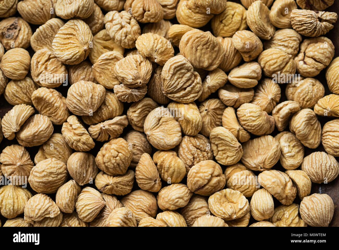 France,Ardeche,Genestelle,processing of sweet chestnut in the mill of ...