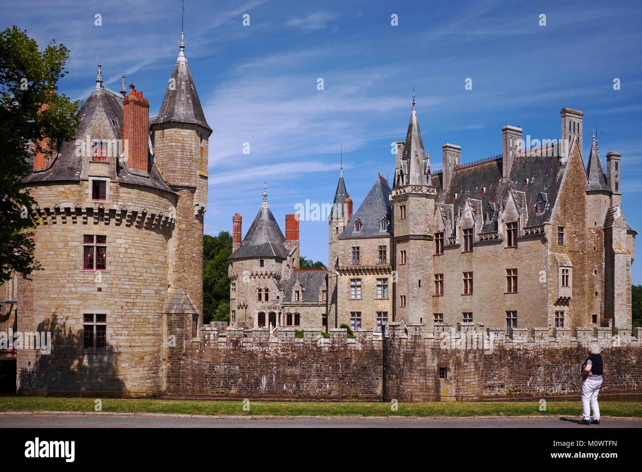 France,Loire Atlantique,Missillac,Bretesche Castle,medieval building ...