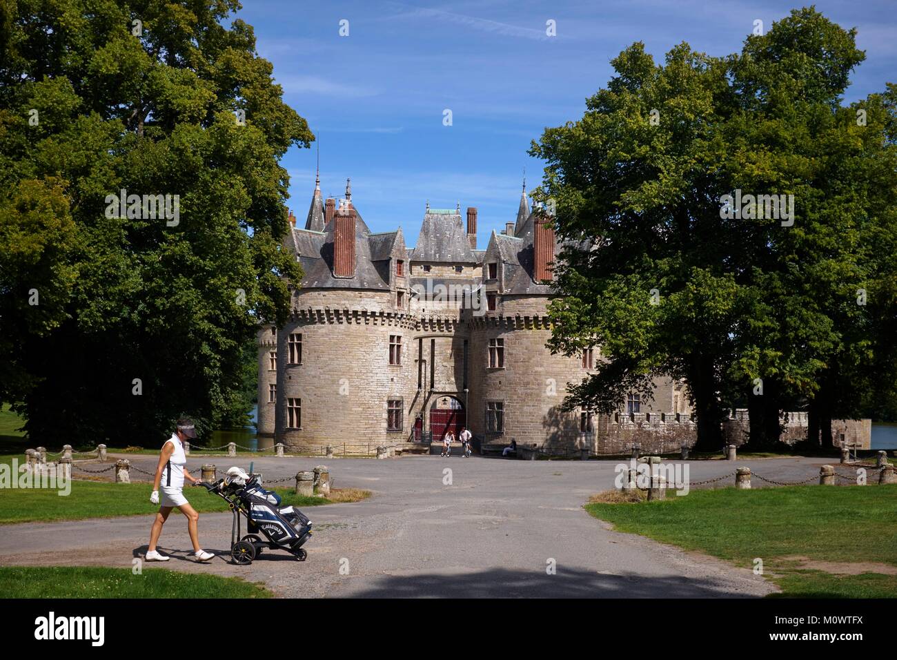 France,Loire Atlantique,Missillac,Bretesche Castle,castle park ...
