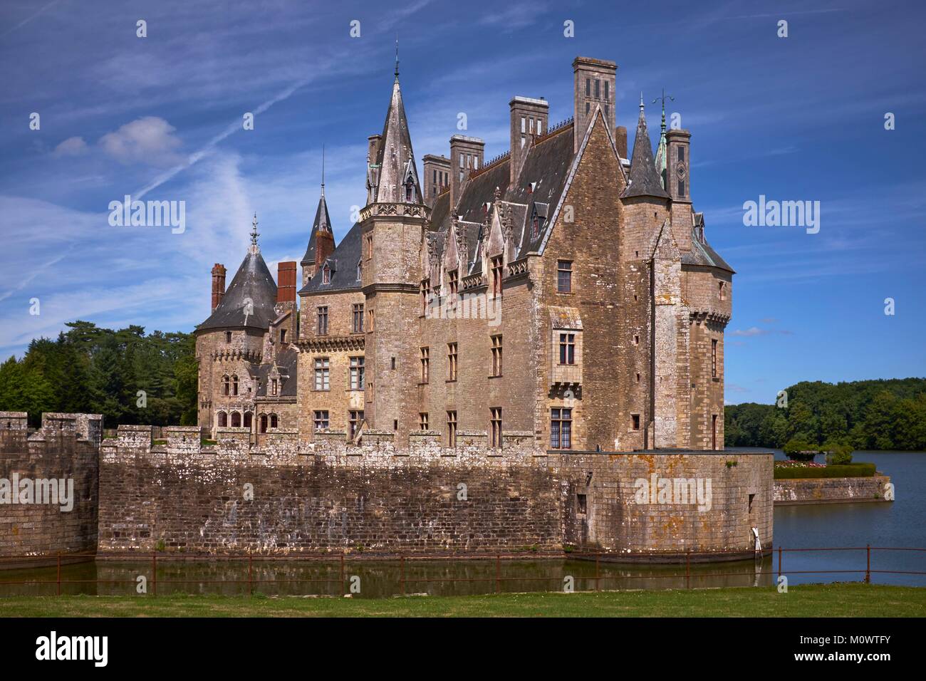 France,Loire Atlantique,Missillac,Bretesche Castle,medieval building ...