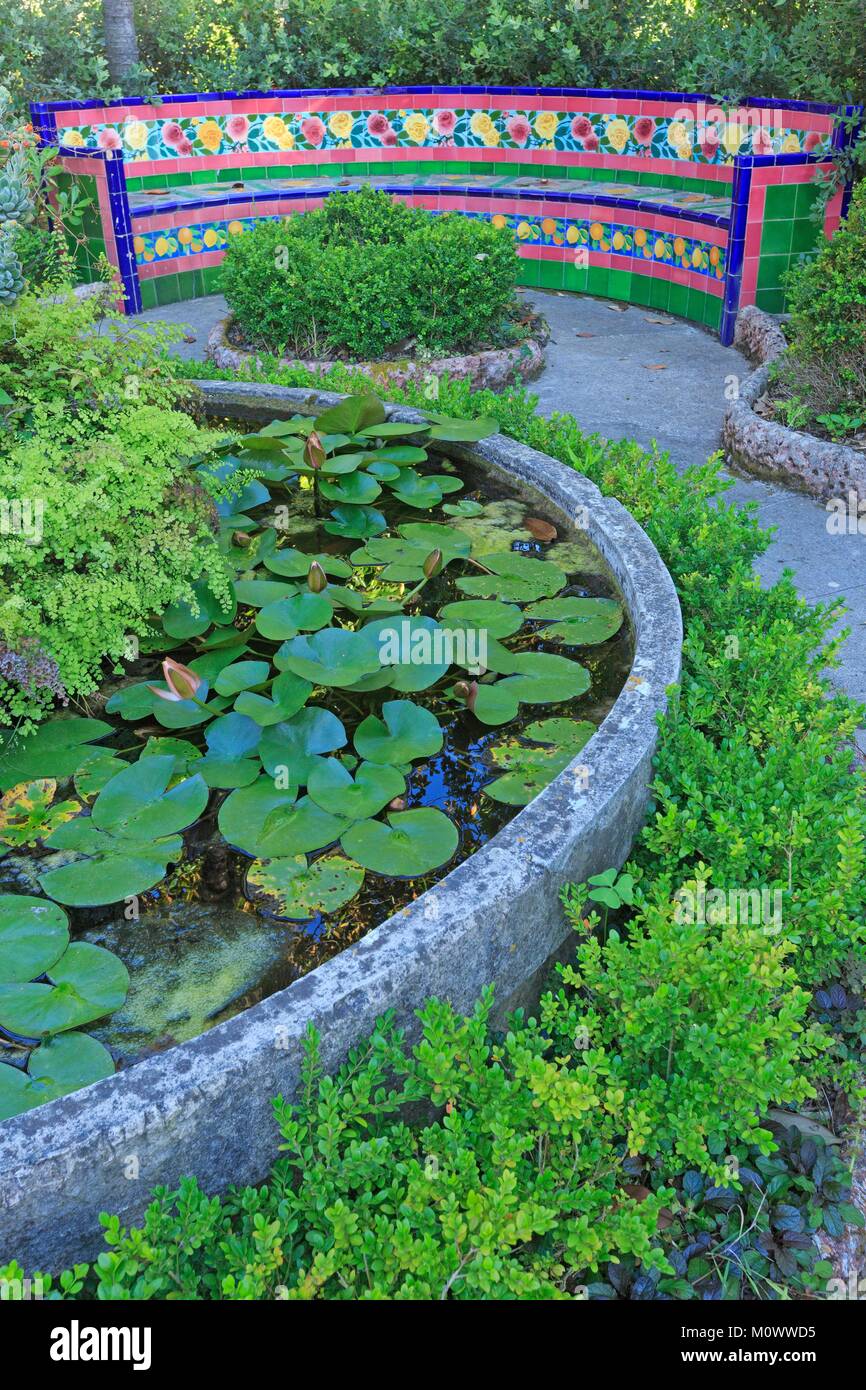 France,Alpes Maritimes,Menton,Garavan district,Fontana Rosa Garden ...