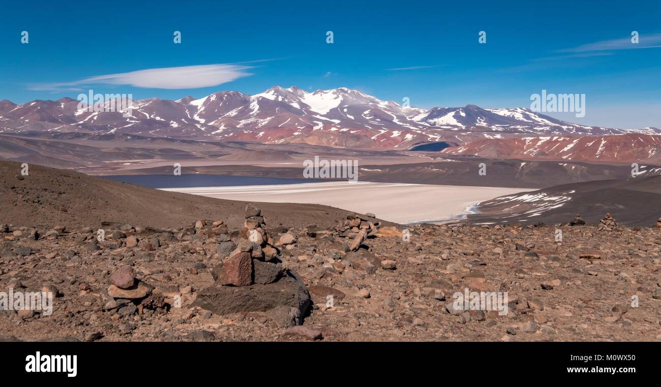 Argentine,Catamarca province,Puna desert,Laguna Negra and Pissis ...