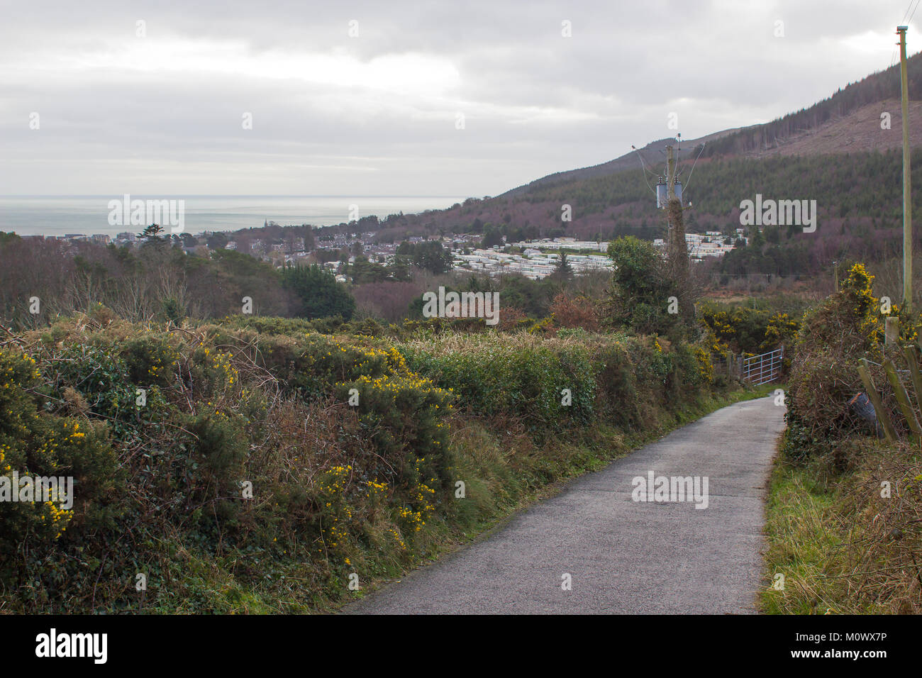 A view across on of the many snow topped hills and valleys of the ...
