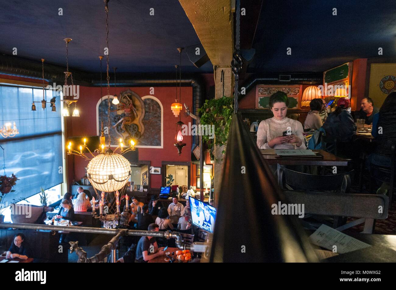 United States,Washington state,Seattle,Capitol Hill quarter,bar on Pine ...