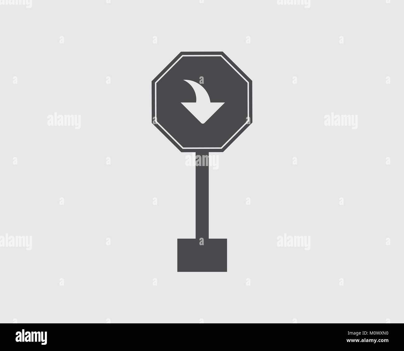 Arrow turn back Stock Vector Images - Alamy