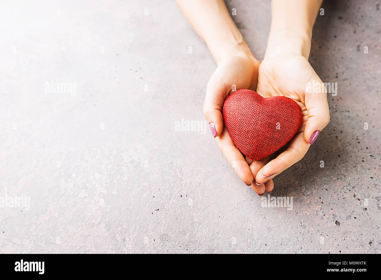Hands showing heart sign over hi-res stock photography and images - Alamy