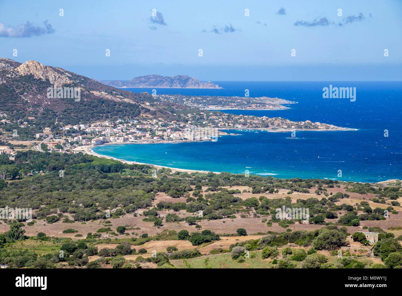France,Haute-Corse,Balagne,Algajola and the beach of Aregno Stock Photo ...