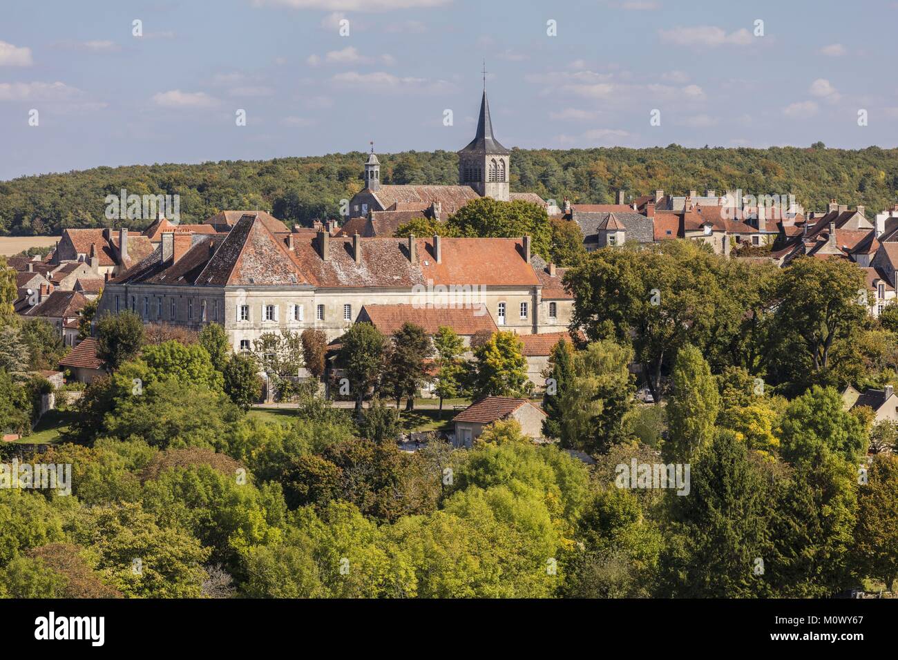 France,Cote d'Or,Flavigny sur Ozerain,labelled Les Plus Beaux Villages ...