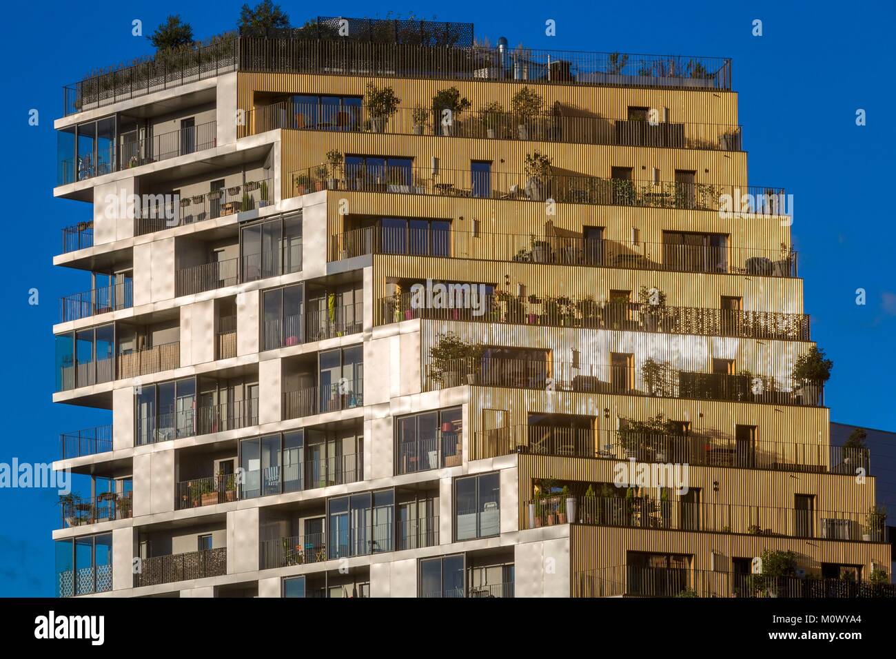 France,Paris,Batiment Home,ZAC Massena,Paris 13th,first high rise ...