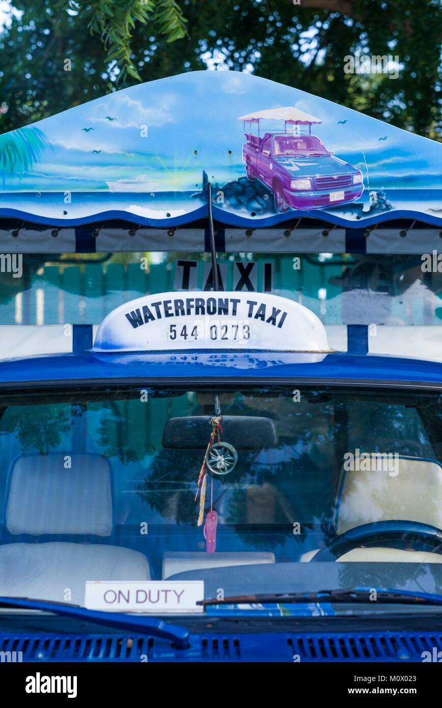 British Virgin Islands,Virgin Gorda,Leverick Bay,island taxi Stock ...