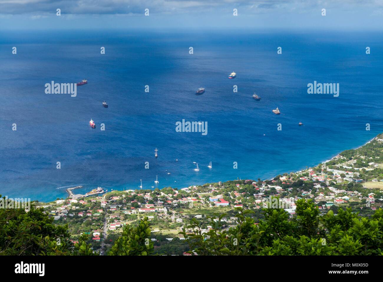 Netherlands,Sint Eustatius,The Quill,dormant volcano,elevated ...