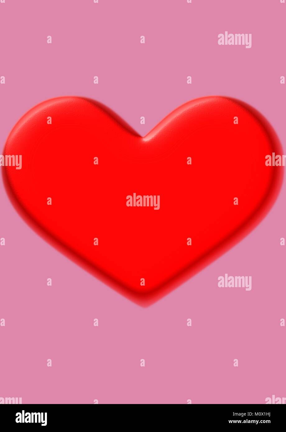 Large red heart Stock Vector Images - Alamy