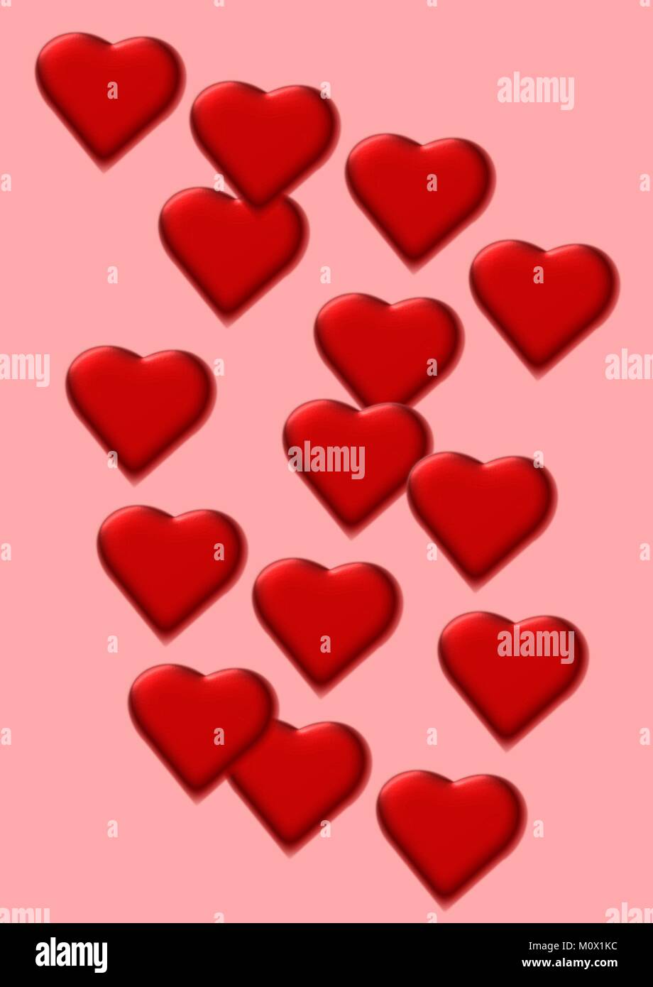 Random hearts hi-res stock photography and images - Alamy