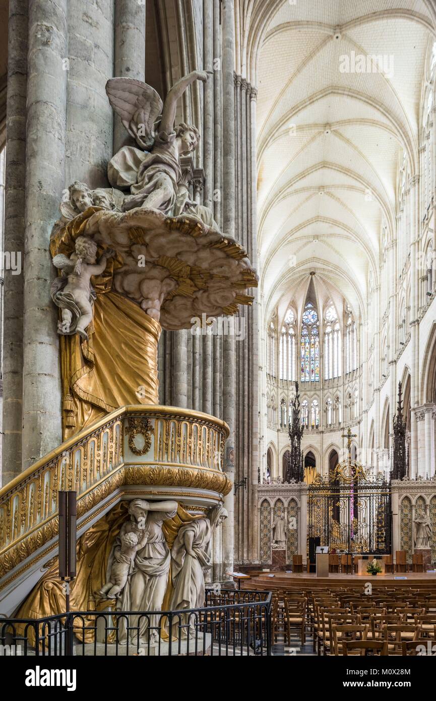 France,Somme,Amiens,Notre-Dame cathedral,jewel of the Gothic art,listed ...