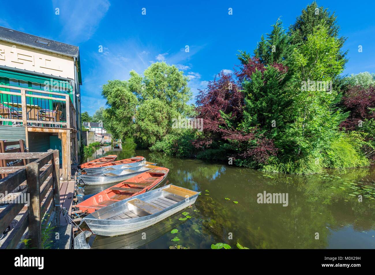 France,Somme,Amiens,the Hortillonnages are old marshes filled to create ...
