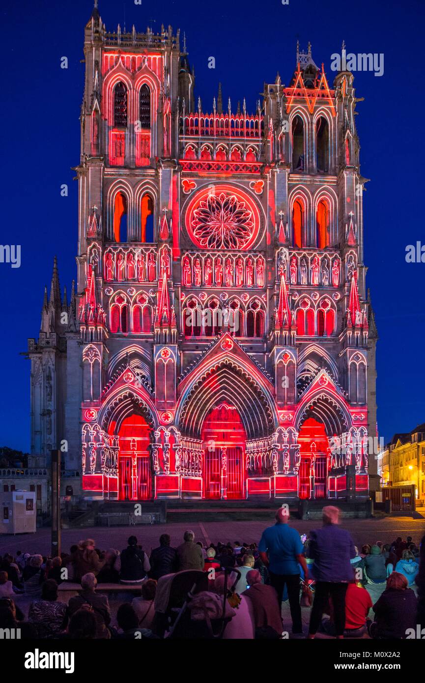 France,Somme,Amiens,Notre-Dame cathedral,jewel of the Gothic art,listed ...