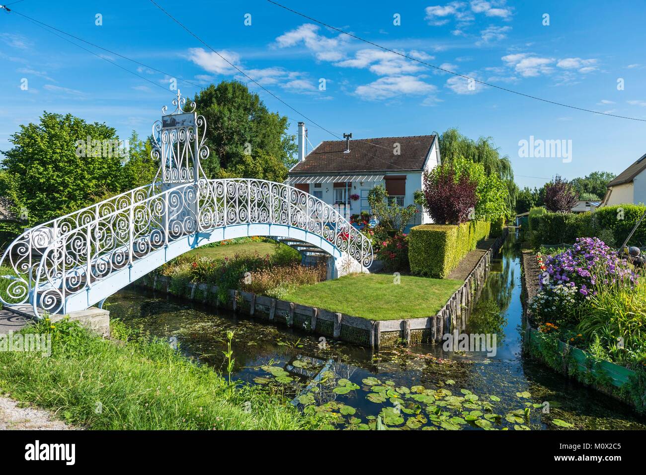 France,Somme,Amiens,the Hortillonnages are old marshes filled to create ...