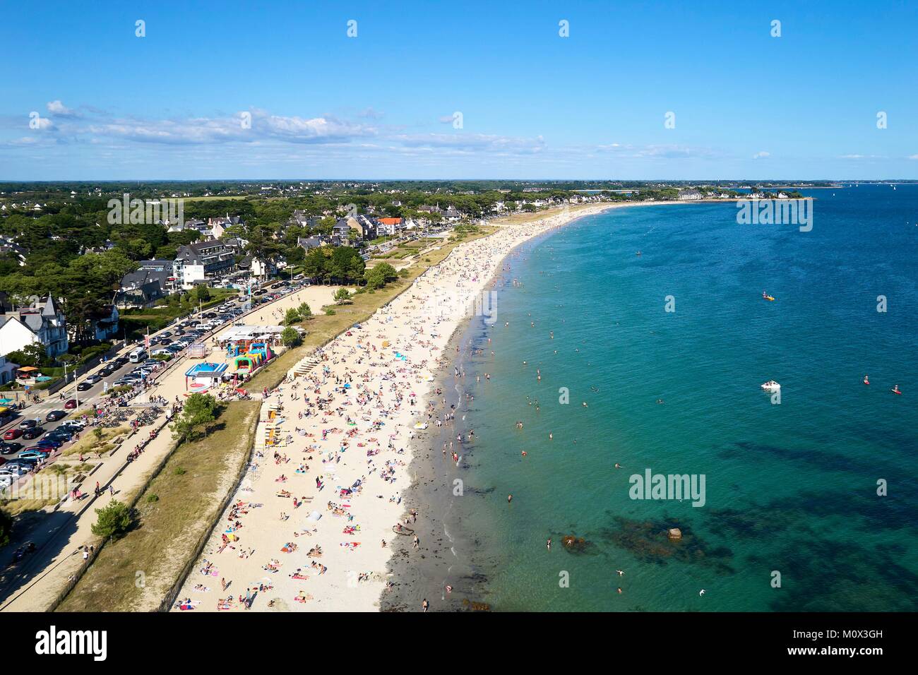 France,Morbihan,Carnac,Grande Plage (aerial view Stock Photo - Alamy