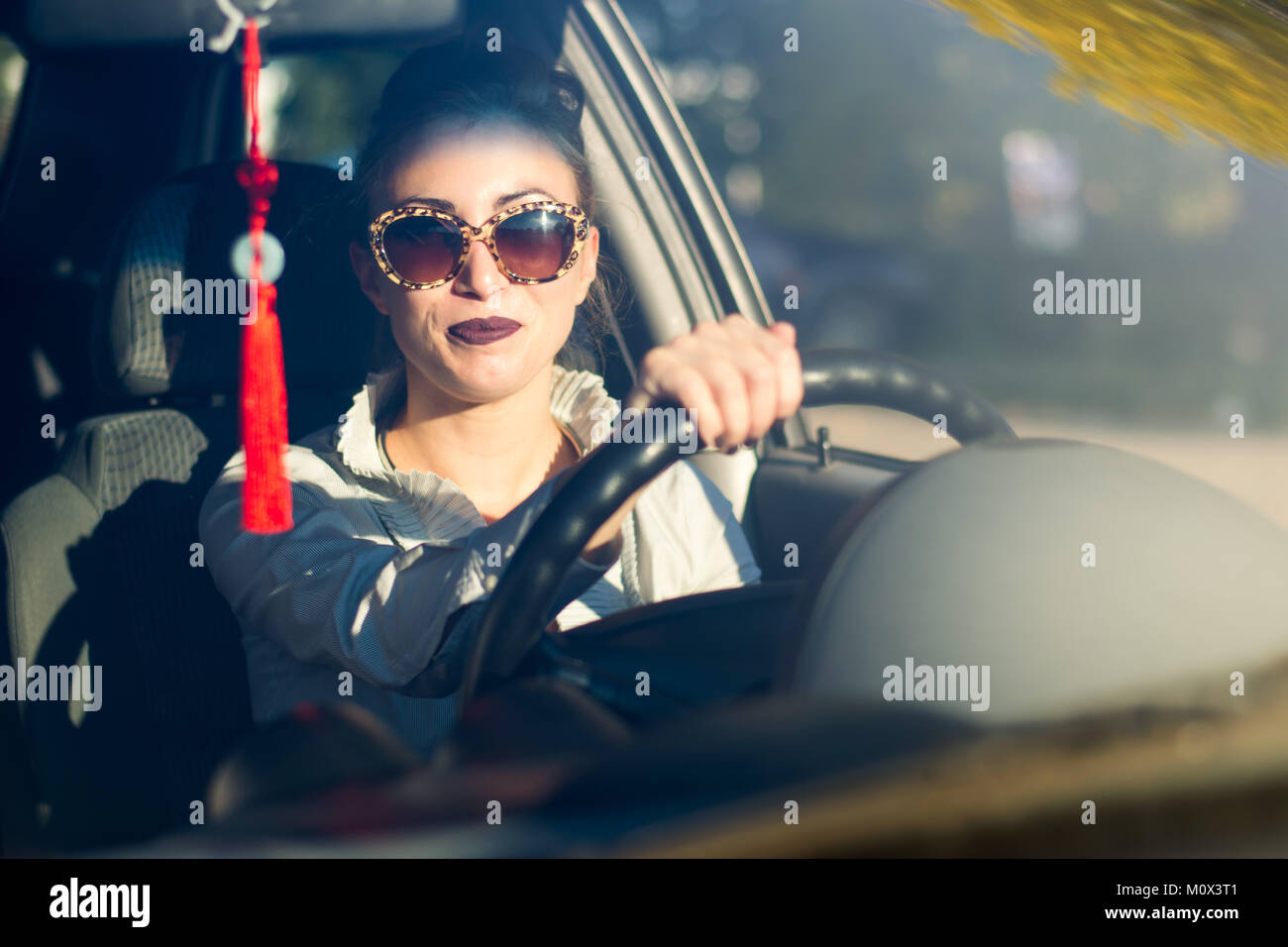 Female driver 20s hi-res stock photography and images - Alamy