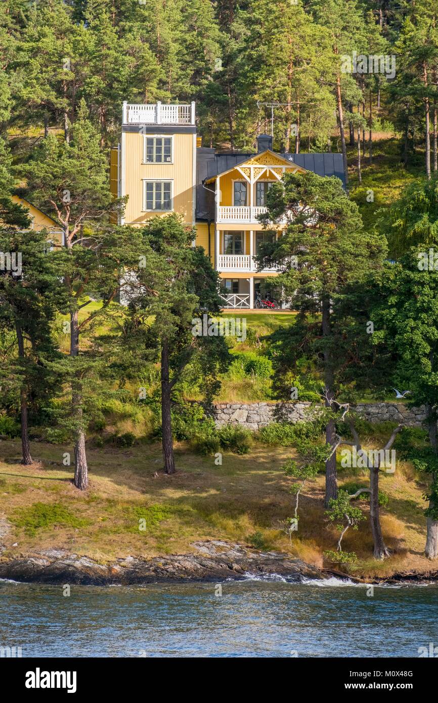 Sweden,Stockholm,Lidingo is an island on the east side of downtown ...