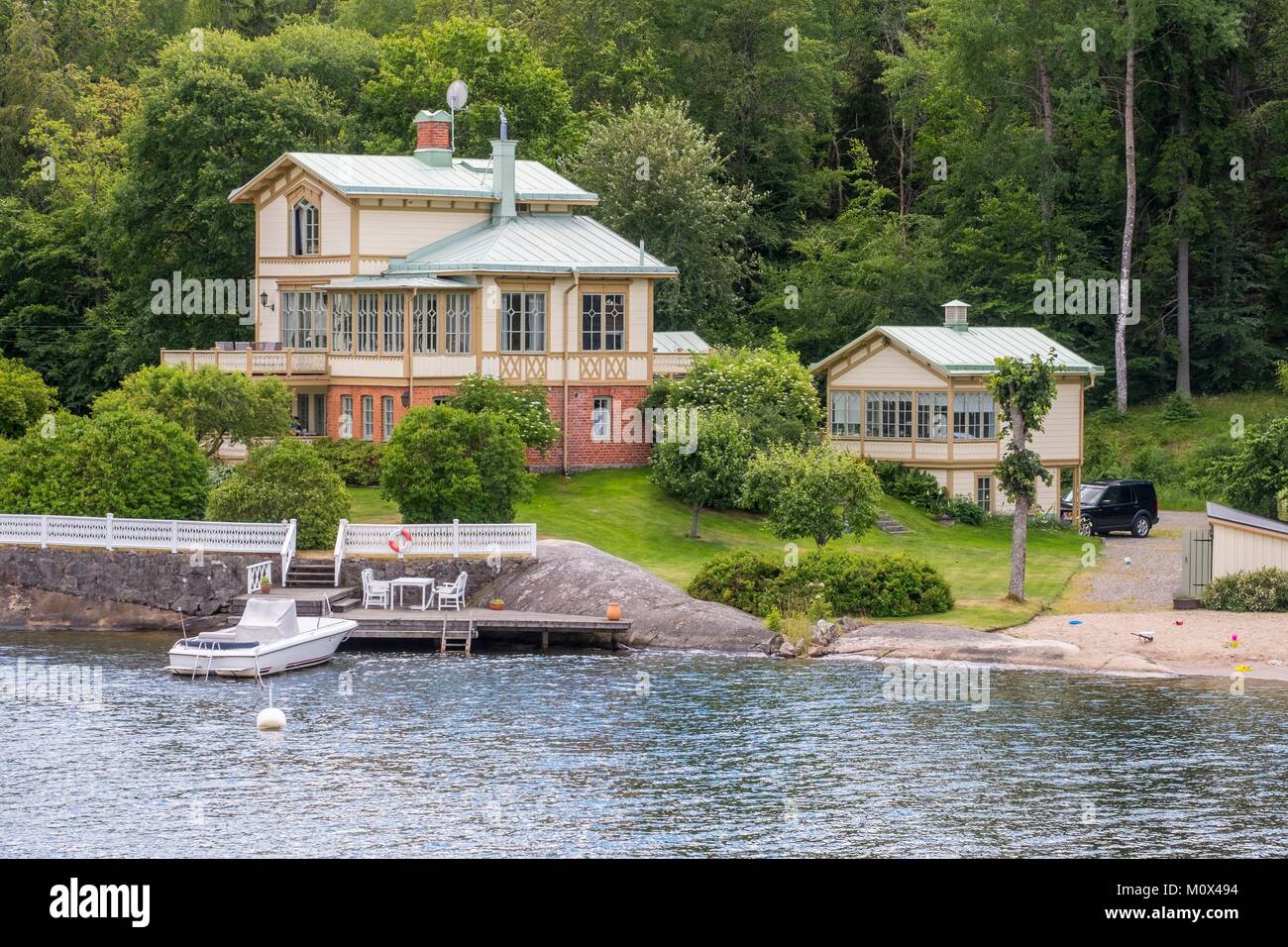 Sweden,Stockholm,Lidingo is an island on the east side of downtown ...