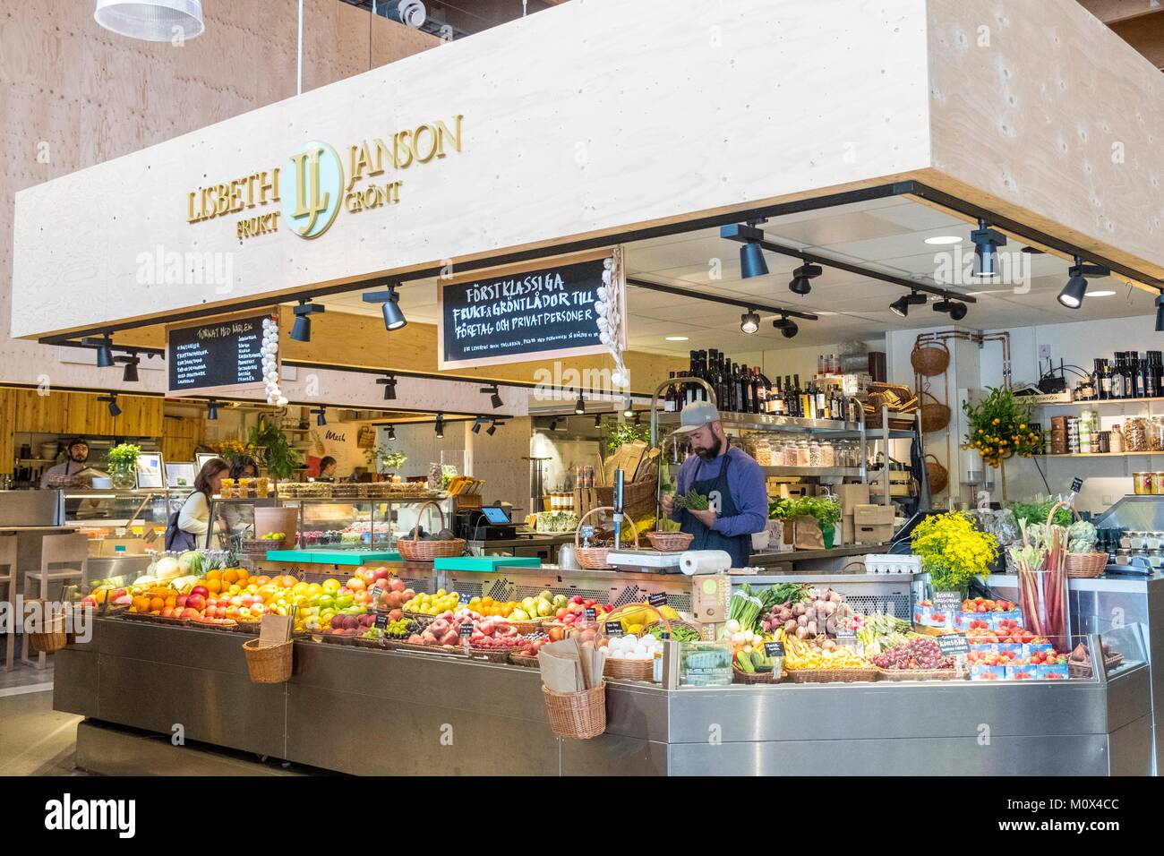 östermalm temporary market hall hi-res stock photography and images - Alamy